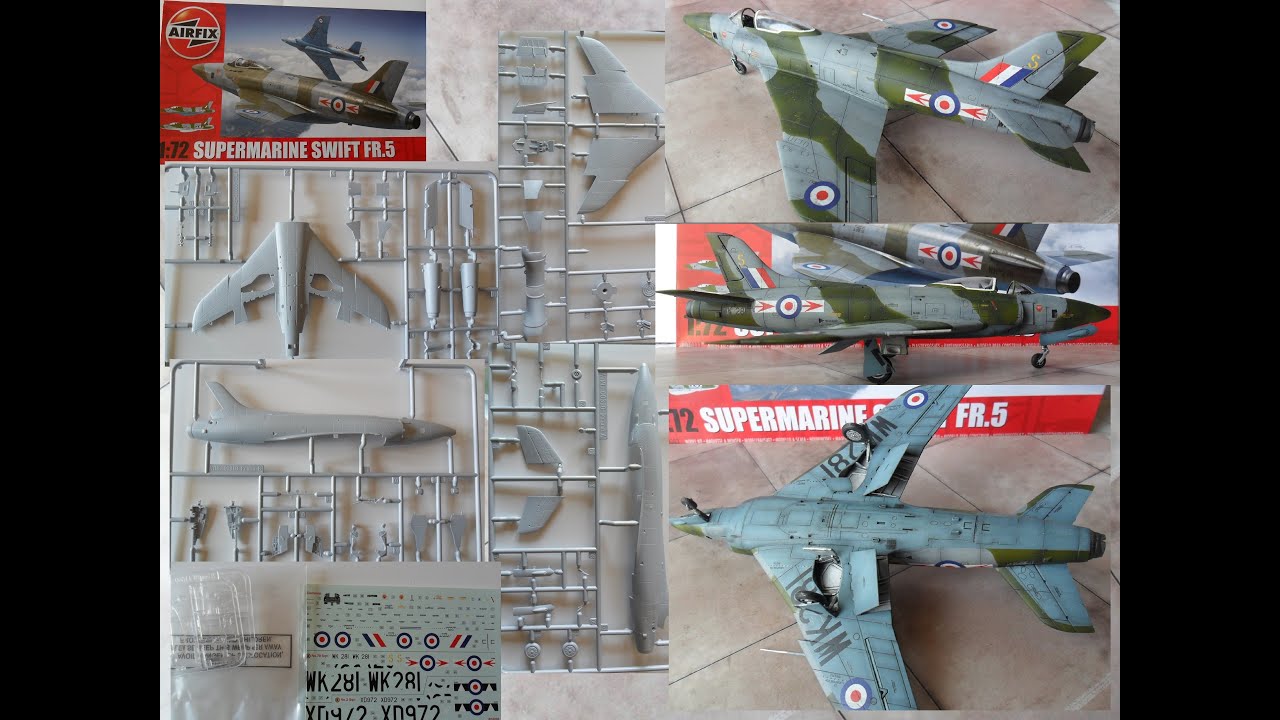 Supermarine swift Airfix 1/72 unboxing and build. - YouTube