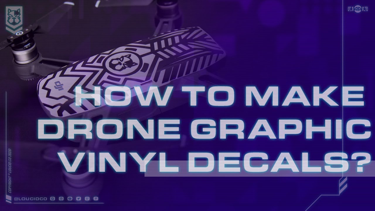 DIY: How to make your own Drone Vinyl Graphic Decal - YouTube