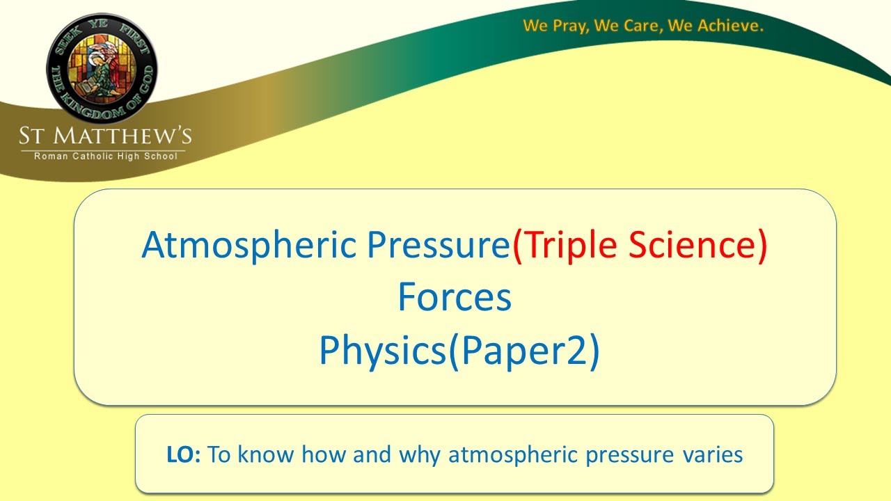 Atmospheric pressure (Triple Only) - YouTube