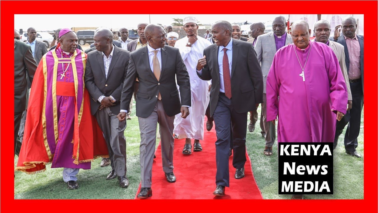 President Ruto joined worshipers at Ildamat Stadium Interdenominational ...