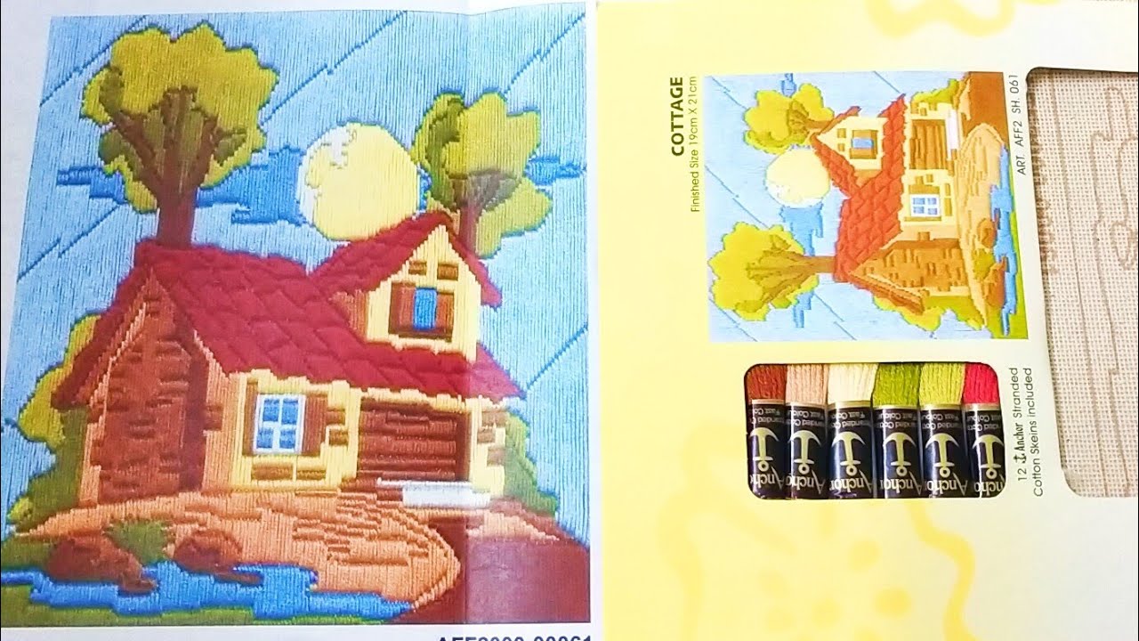 Anchor stitch kit craft | How to use anchor stitch kit | Embroidery ...