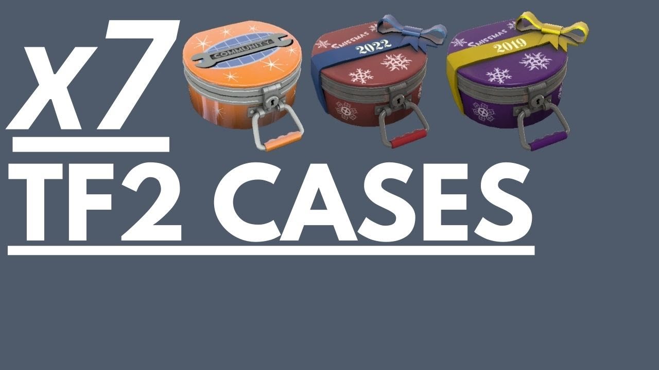 TF2 Unboxing 7 cosmetic cases - YouTube