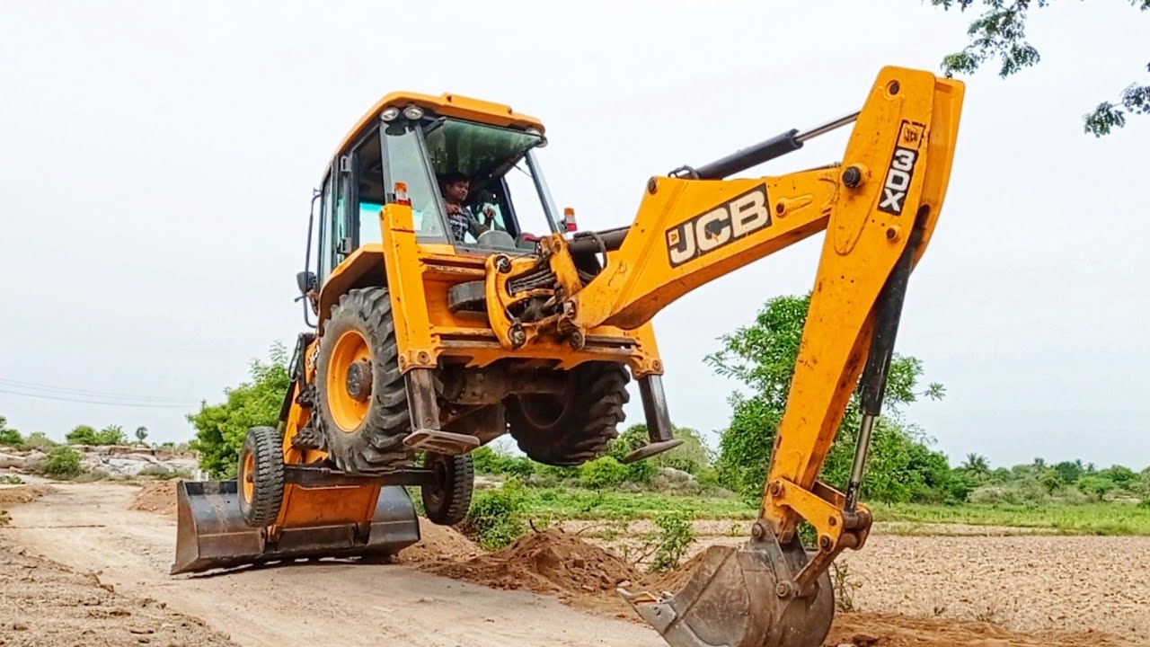 JCB 3DX machine pulling JCB | jcd video | jcb | Amazing JCB stunt | JCB ...