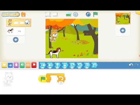 ScratchJr - Repeat Forever and Go to Page - YouTube