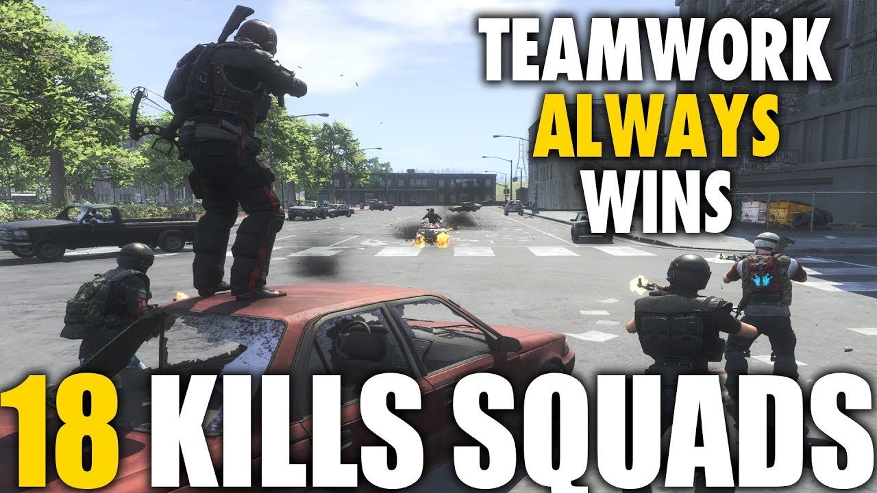 WHEN TEAMWORK COMES TOGETHER WITH RANDOMS ON H1Z1 PS4 | 18 KILLS SQUAD ...