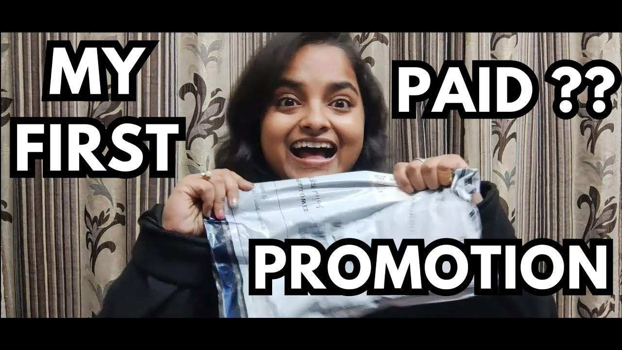 MY FRIST (PAID) PROMOTION VIDEO by Aditi Chatterjee !!!! 🥳🎉 - YouTube