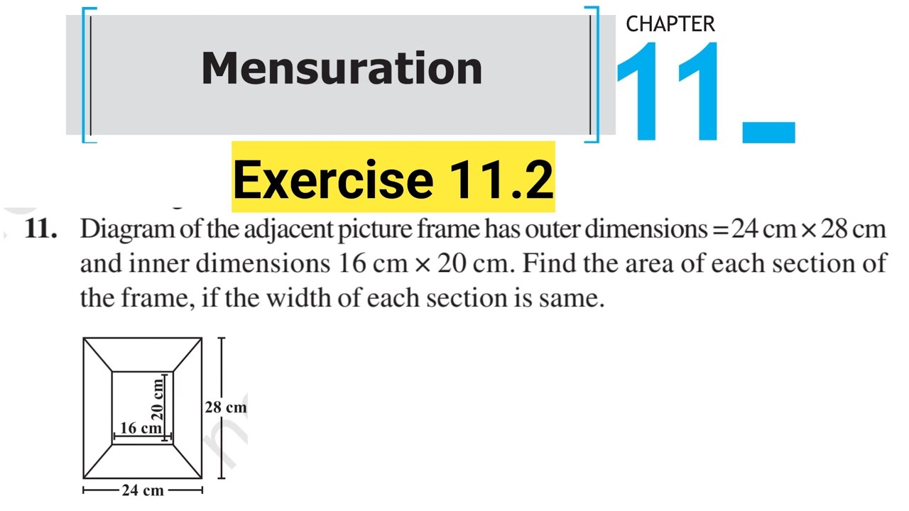 Exercise 11.2 Q11 Class 8th NCERT Maths | Mensuration class 8 Ex 11.2 ...