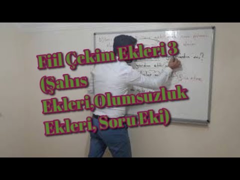 Fiil çekim ekleri 3 (Şahıs ekleri,olumsuzluk ekleri,soru eki -mi)Ömer Kılınç  ile Türkçe