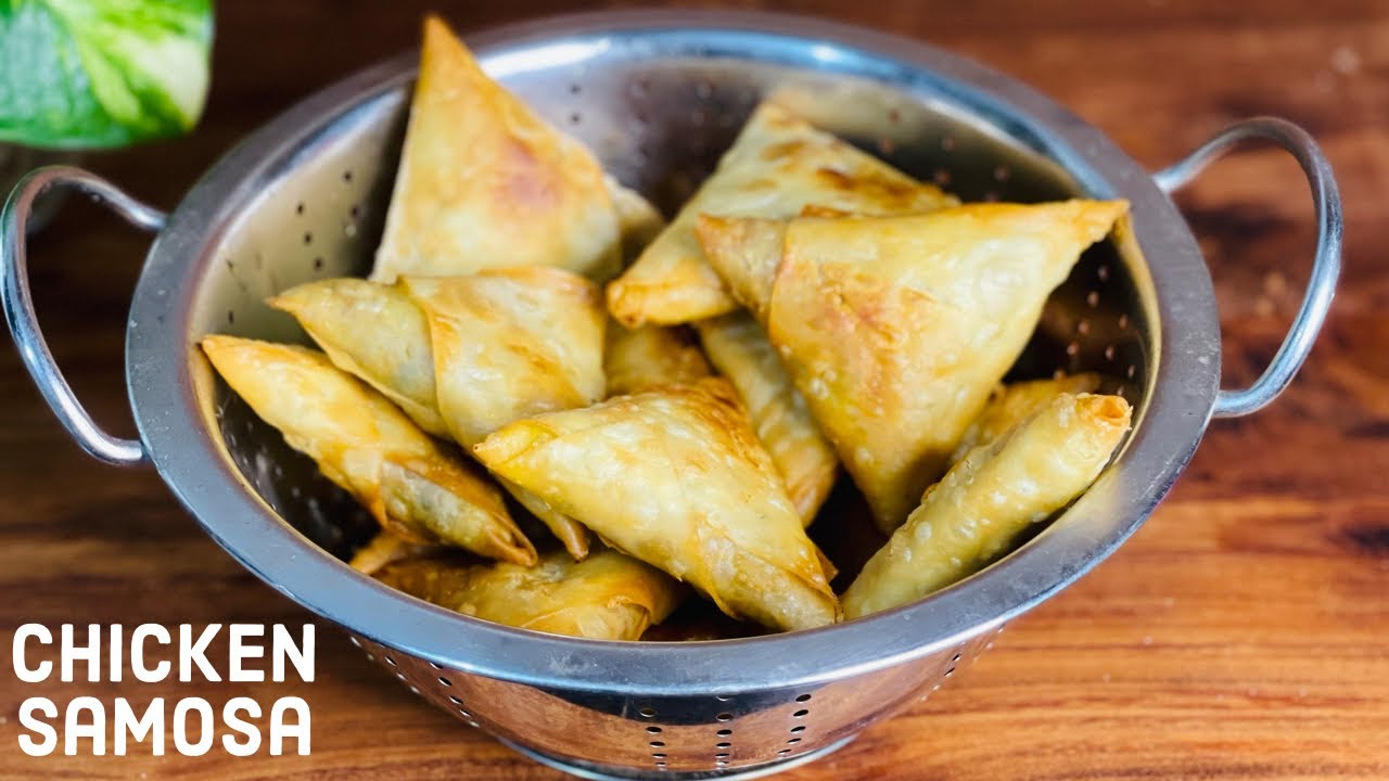 CHICKEN SAMOSA || MAKE CHICKEN SAMOSA AT HOME || CRISPY CHICKEN SAMOSA ...