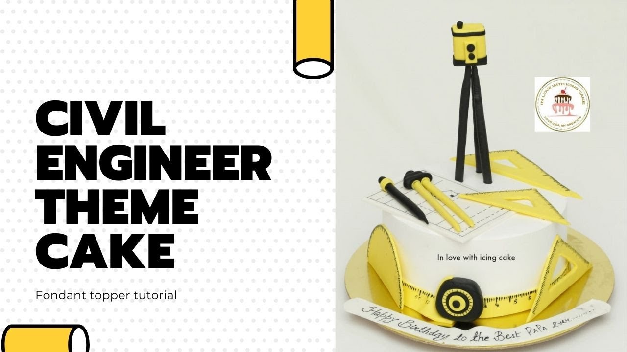 Construction Theme Cake/Civil Engineer Cake/ Birthday Cake Ideas for ...