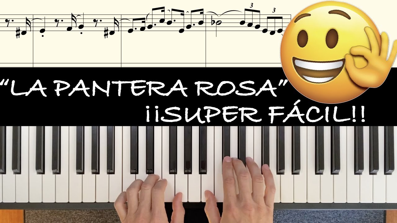 La pantera rosa (SUPER FÁCIL) + Partitura gratuita [Tutorial para piano ...