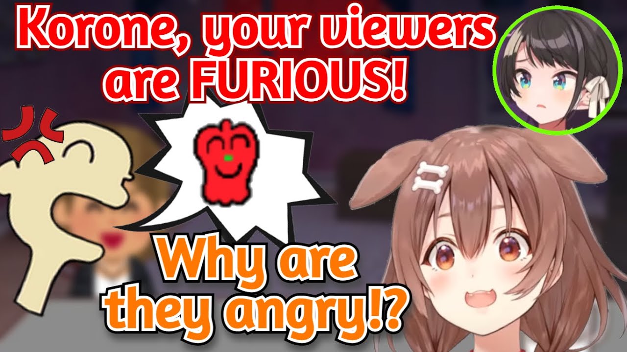 Korone's Chat Gets Extremely Angry, Subaru & Botan are Confused About ...