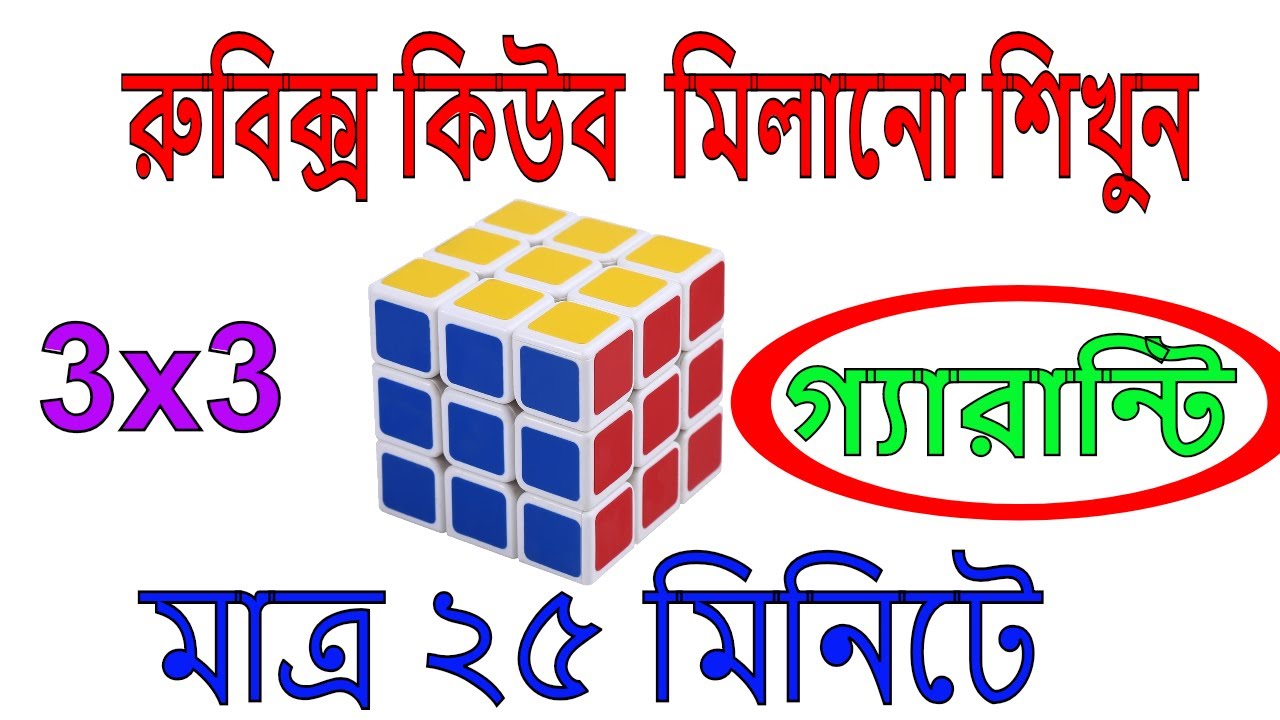 How To Solve The Rubik's Cube [ Easiest Tutorial For Beginners ] - YouTube