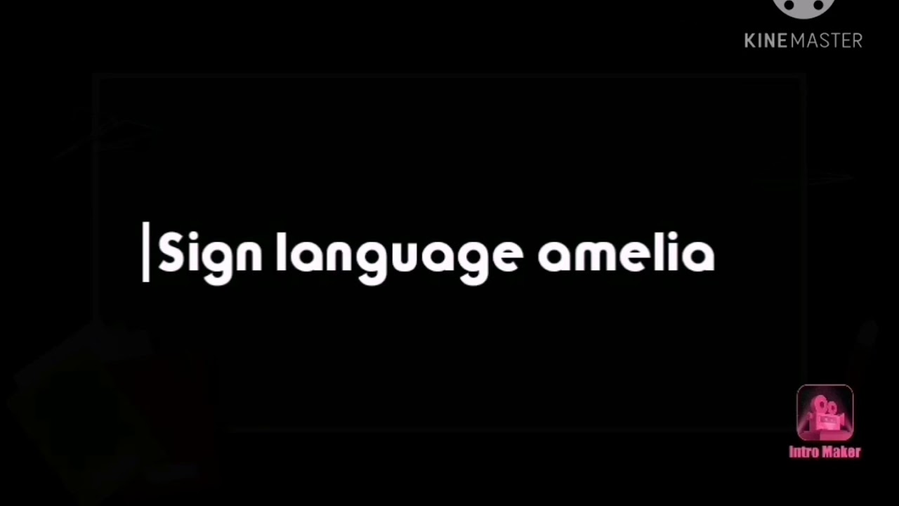 Welcome to my channel(Sign Language Amelia) - YouTube