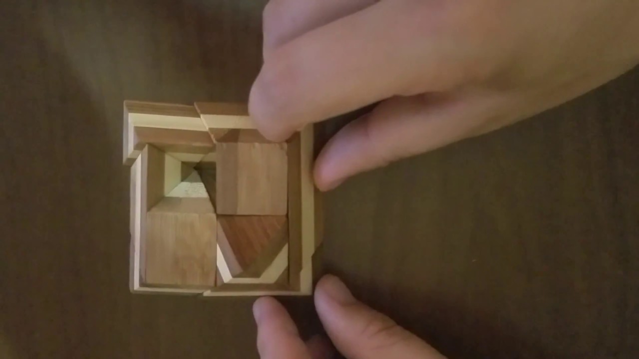 Solving the wooden pyramid IQ puzzle in 30 seconds - YouTube