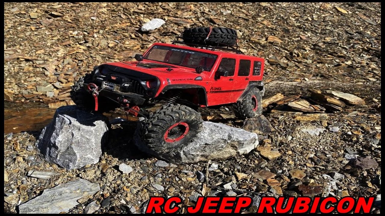 RC JEEP RUBICON ROCK CRAWLING! - AXIAL SCX-10ii - YouTube