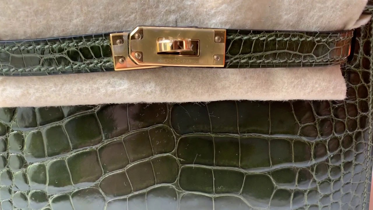 Hermes kelly mini crocodile - YouTube