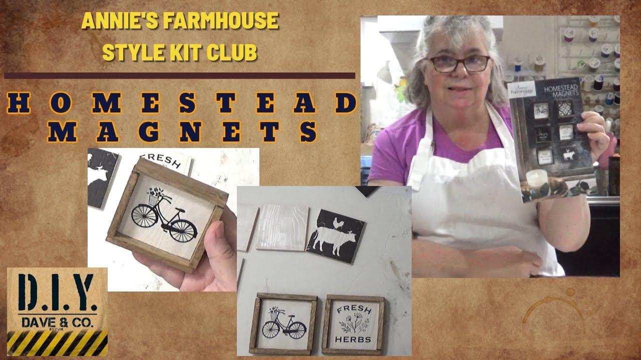 Annie's Farmhouse Style Kit Club - Homestead Magnets - Learn How to ...