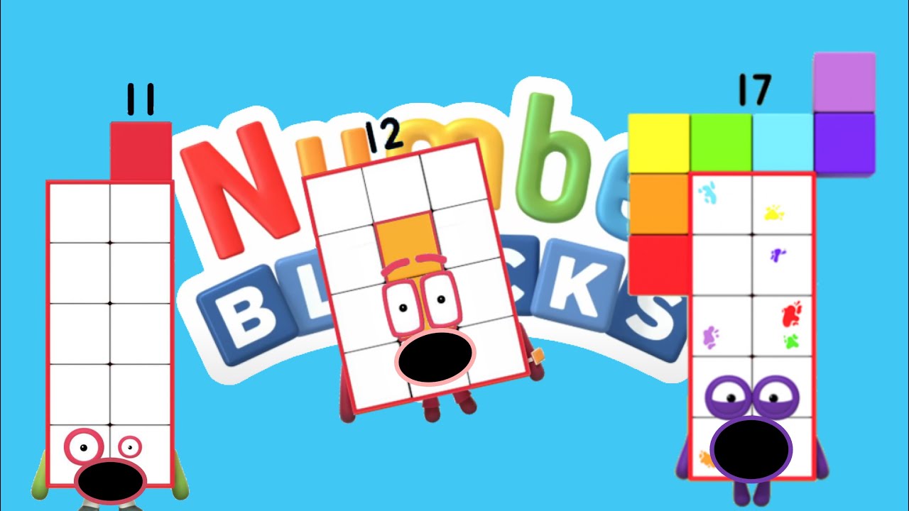 Numberblocks intro but Yellow level 3 Numberblocks say ...