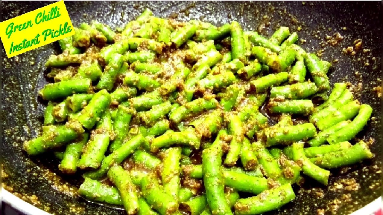 Hari Mirch Achaar Recipe | 10 मिनट में बनाए हरी मिर्च का स्वादिष्ट अचार ...
