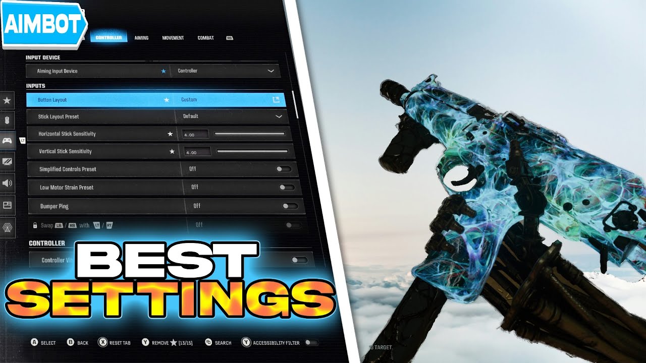 The *Best* Warzone Controller Settings For Max Aim Assist (High Elim ...