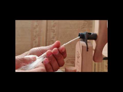 How to Spin Eri Silk Roving on an Ashford E-spinner