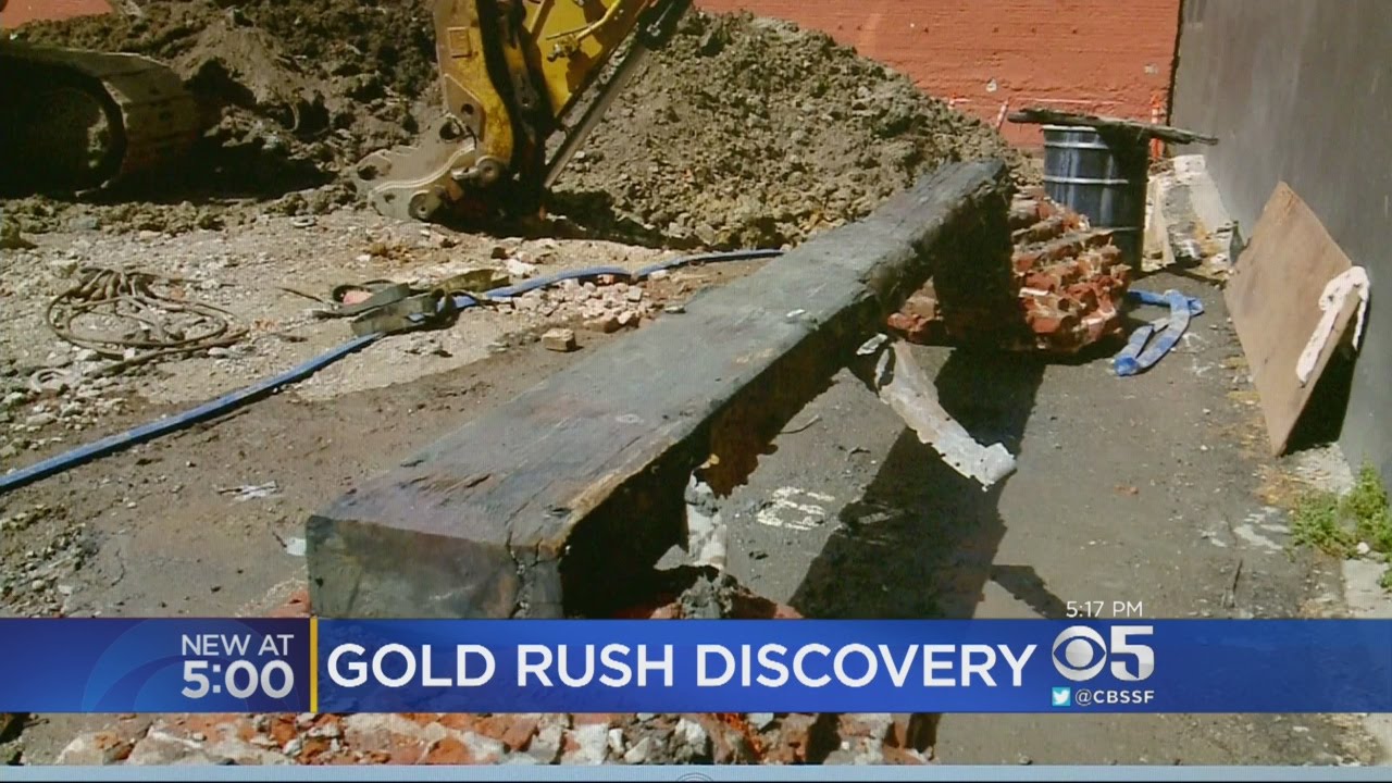 Gold Rush Artifact Unearthed In San Francisco Condo Project - YouTube