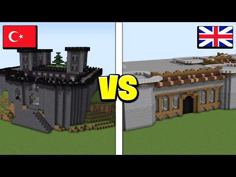 Minecraft'ta Türk VS Yabancı Pro Mimar Yapı Kapışması