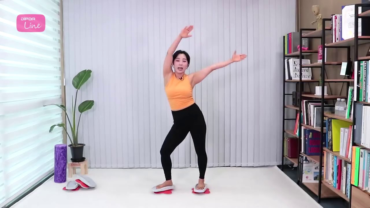 韓國Dipda Line塑身滴答板 韓國洪真英홍진영歌曲鍛鍊 - YouTube