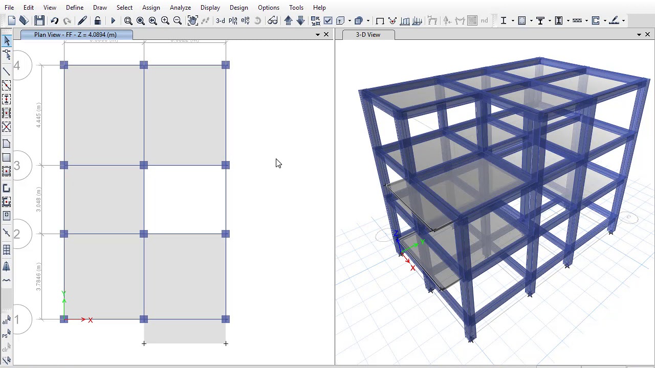 15 ASSIGNING FIXED SUPPORT TO THE COLUMNS - YouTube
