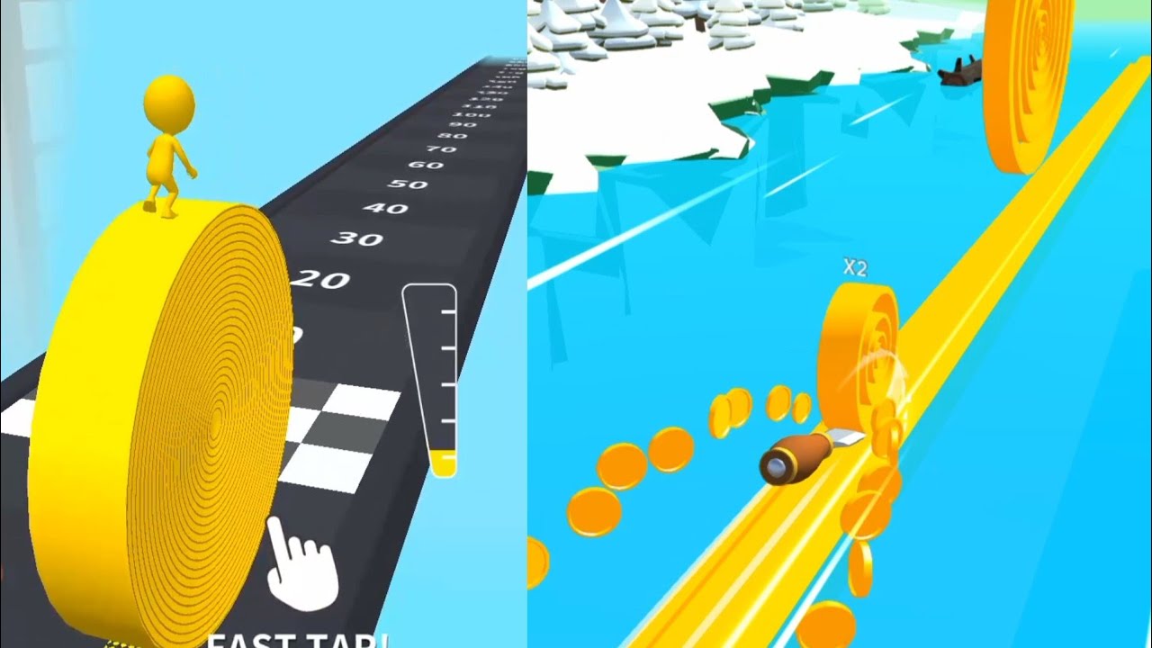 🟡 Spiral Roll 🆚 Spiral Roller Run Mobile games video | Vaal Gamerz ...