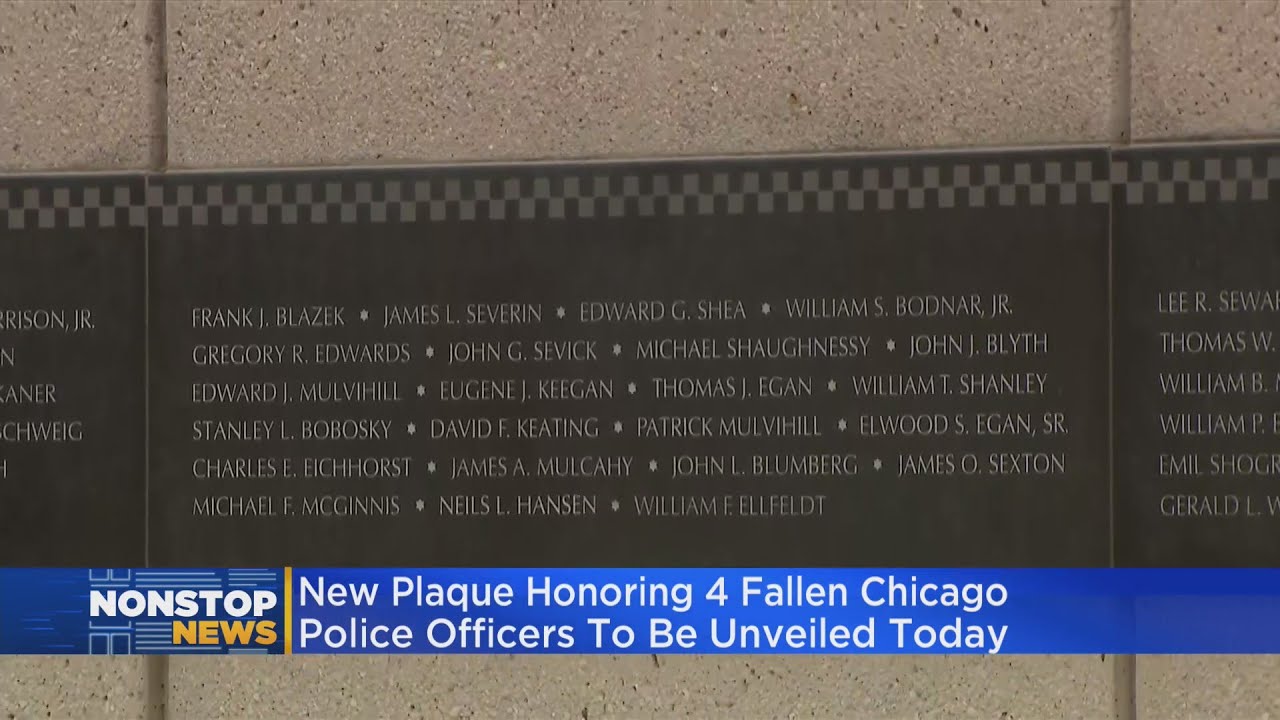 Chicago Police Memorial Foundation honoring four fallen officers - YouTube