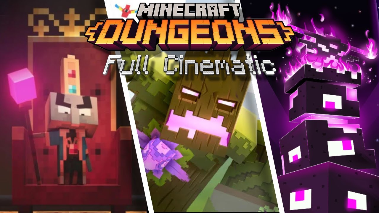 Minecraft Dungeons EVERY Cutscene(DLCs, Fauna Faire) - YouTube