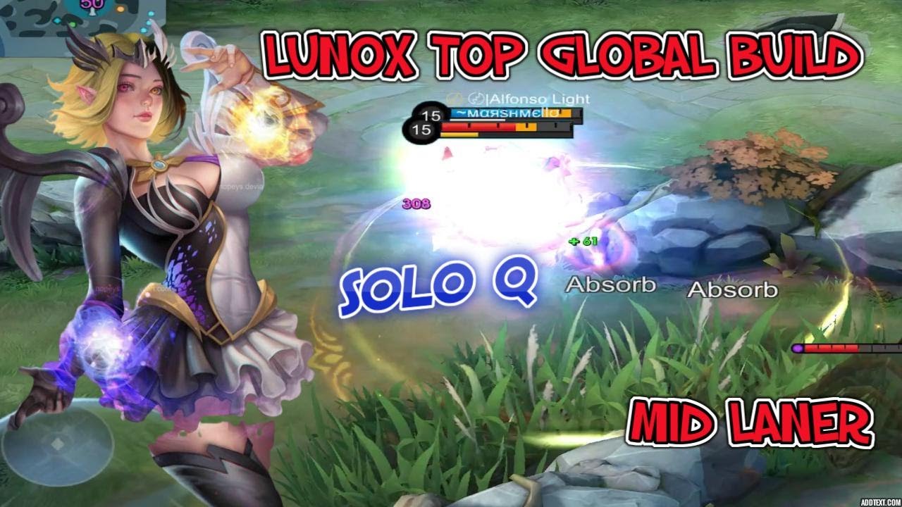 LUNOX MOBILE LEGENDS GAMEPLAY. LUNOX TOP GLOBAL BUILD. - YouTube