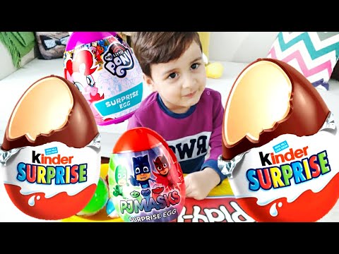 surpriz yumurta Kinder suprise egg video oyuncaklarla oyun pijamaskeliler barbie  batman