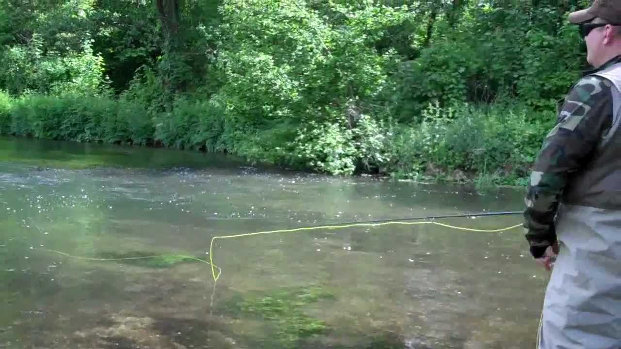 Fly fishing on the River Itchen - YouTube