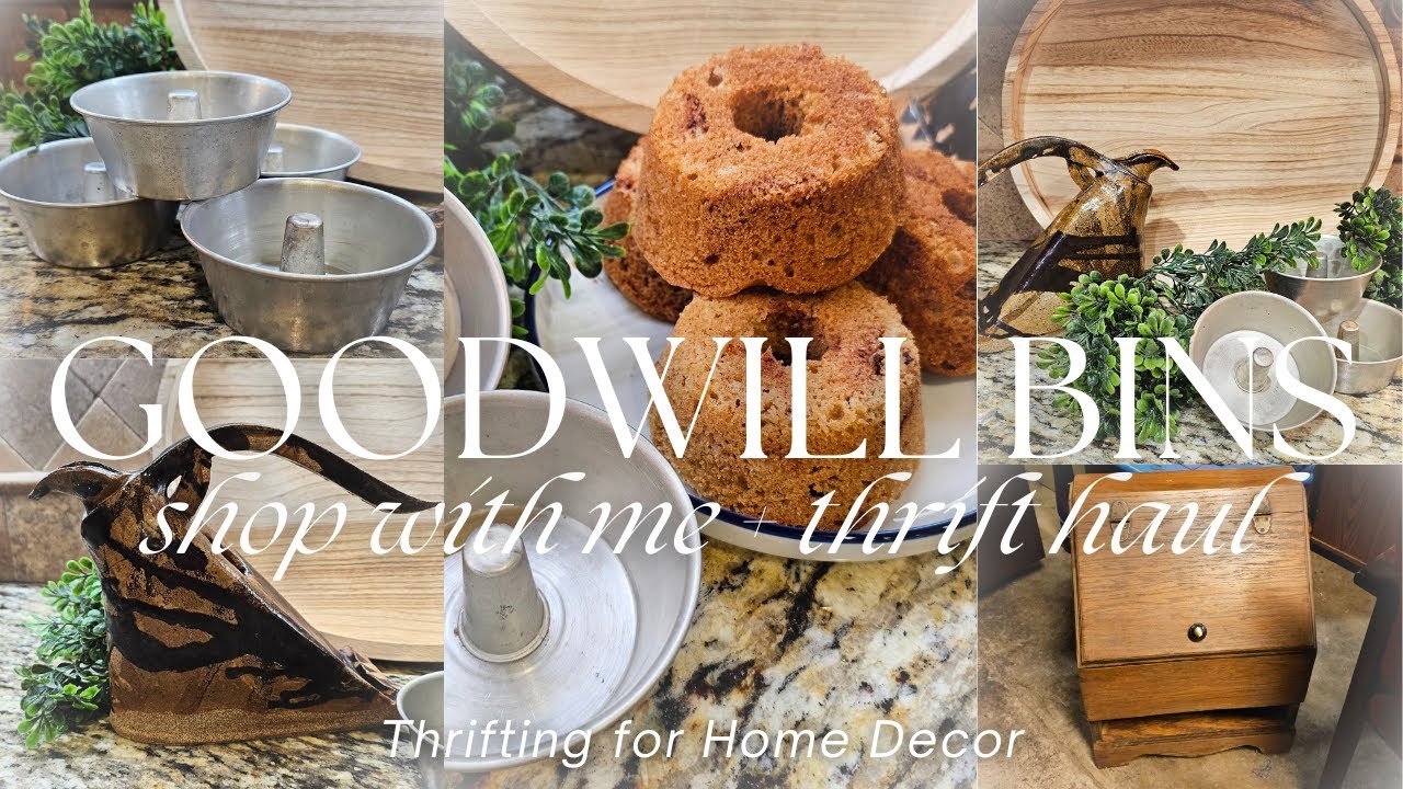 THRIFT WITH ME AT GOODWILL BINS for HOME DECOR | Shop with Me + Thrift ...