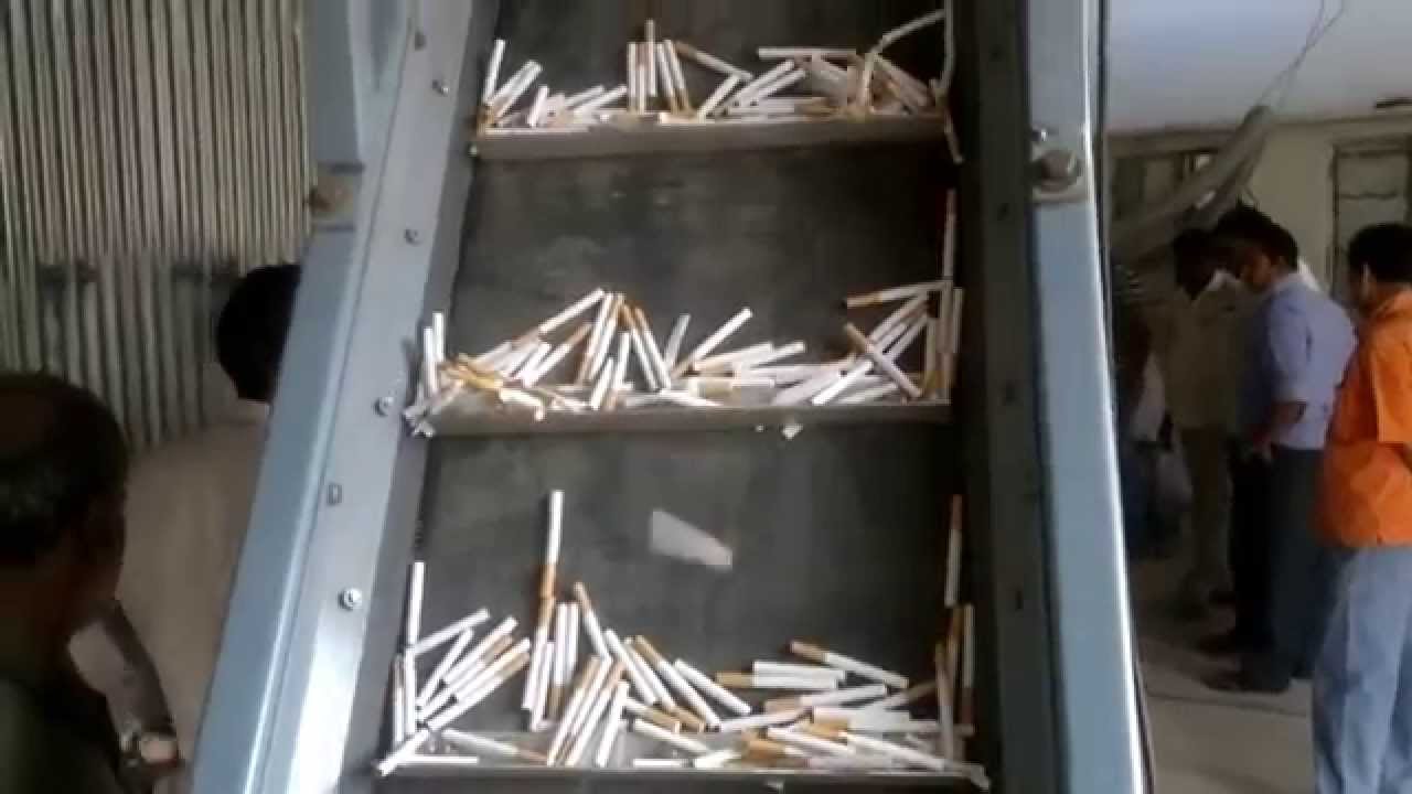 CIGARETTE RIPPING AND RECYCLING MACHINE - YouTube