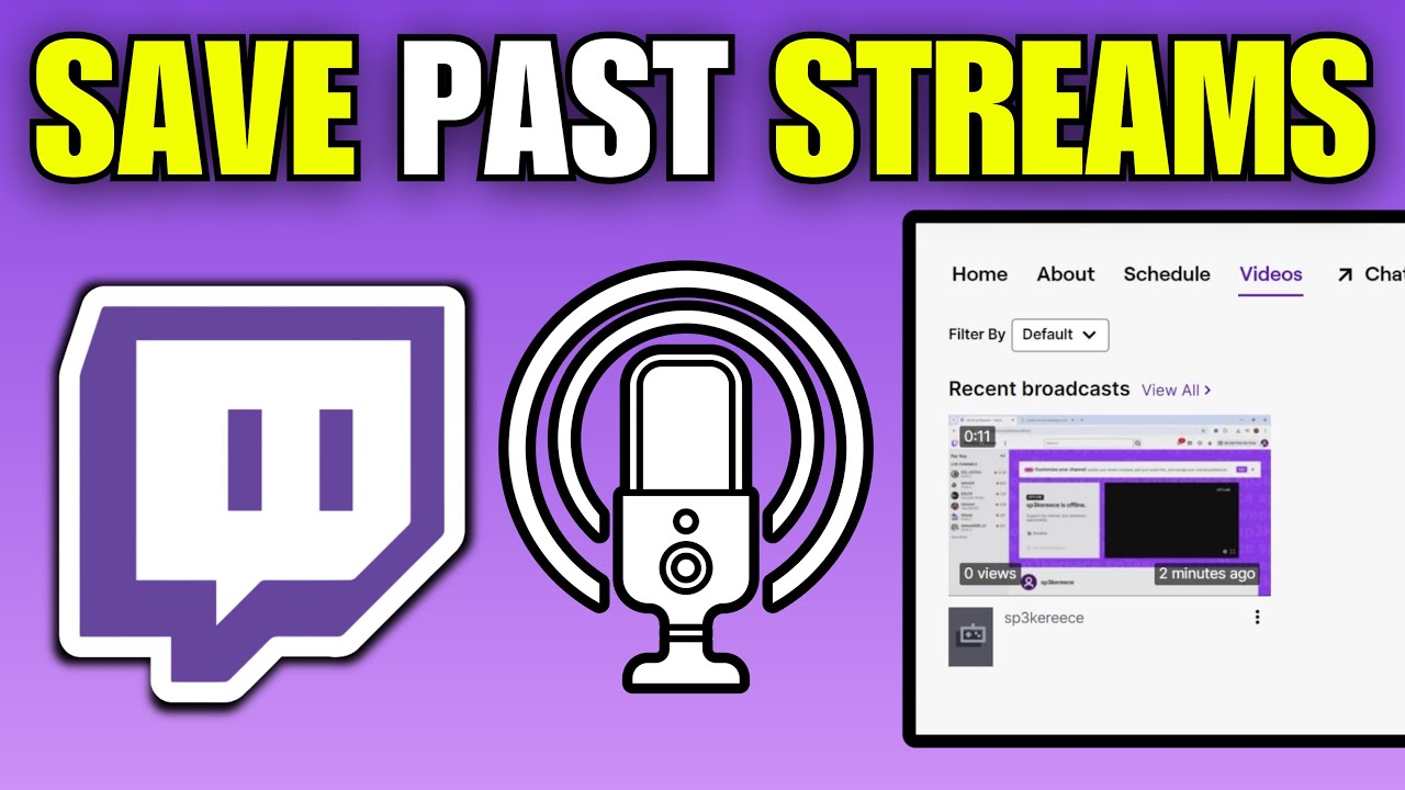 How To Save Past Live Streams / Broadcasts on Twitch - YouTube