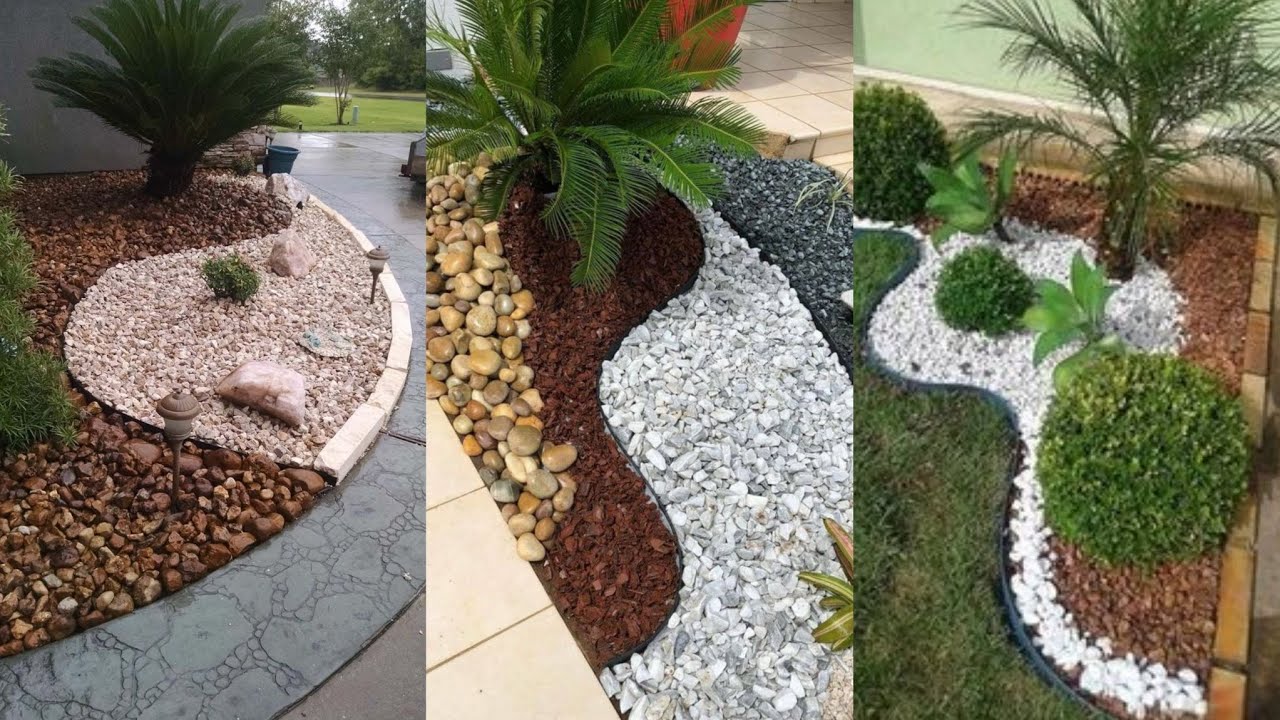 TOP Stylish pebble Stone Landscaping Ideas/Garden Decorations Trends in ...