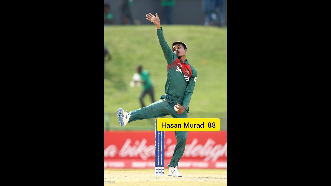 Bangladesh U-19 vs New Zealand U-19 ODI match Hasan Murad Left-arm ...