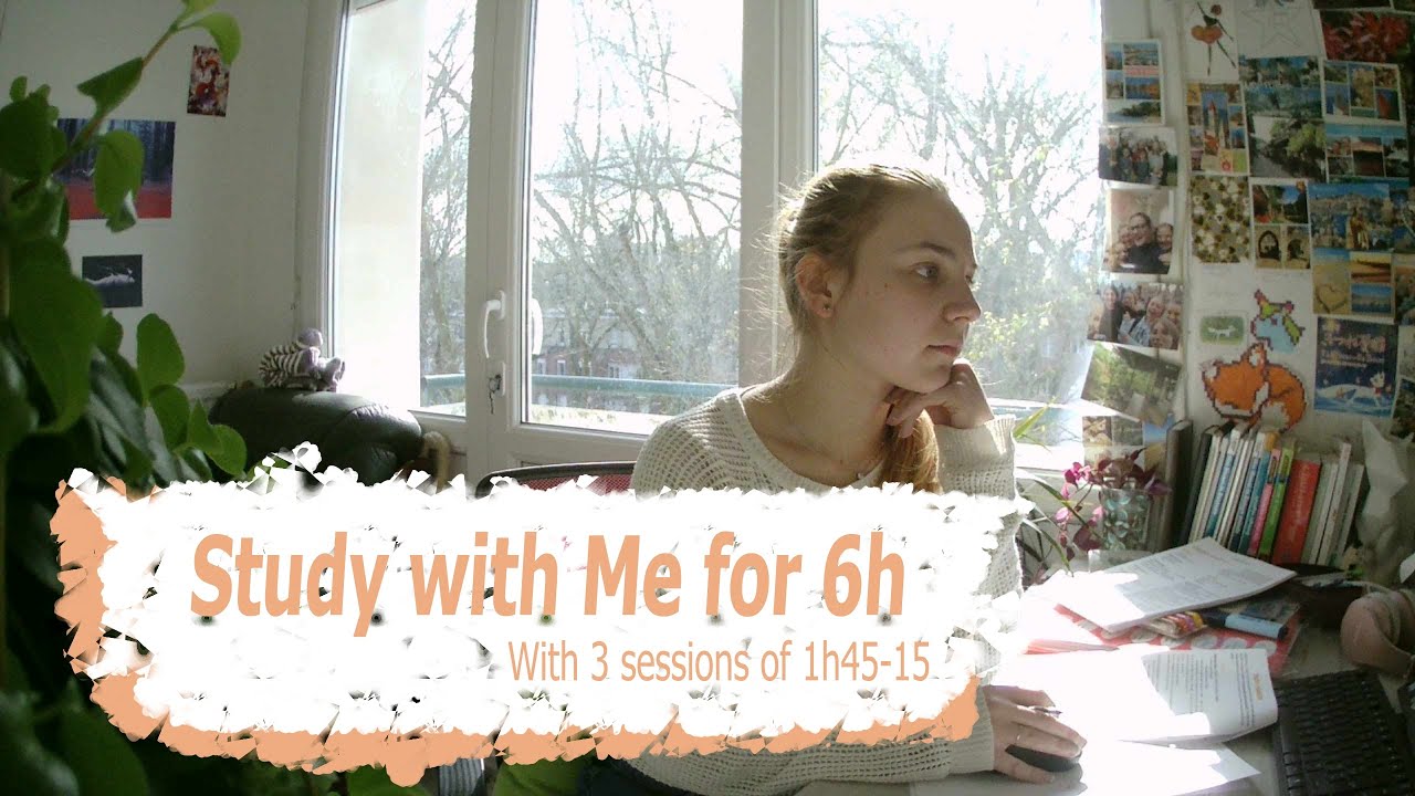 Study with me for 6h in 3 sessions of 2h - YouTube
