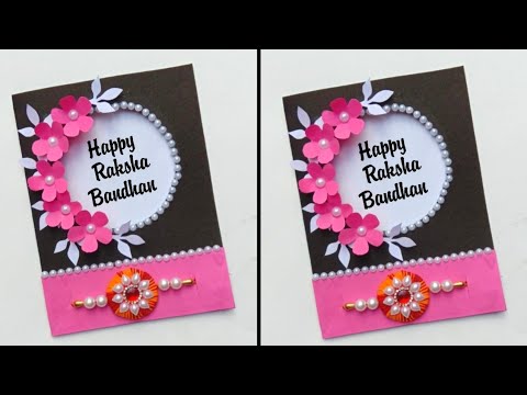 How to make Raksha bandhan Card at home | Handmade Rakhi Card | Rakhi ...