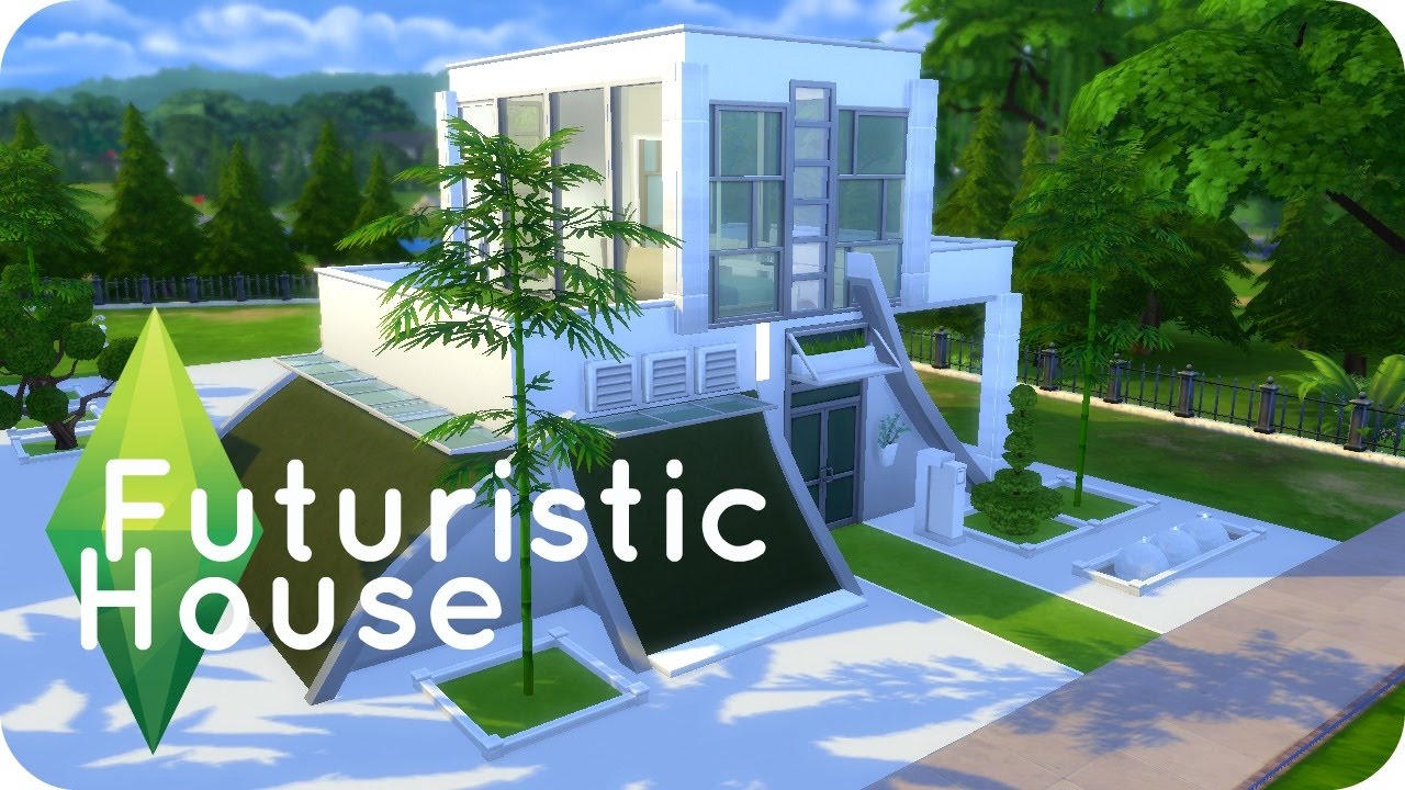 Sims 4 Speed Build | Futuristic House - YouTube