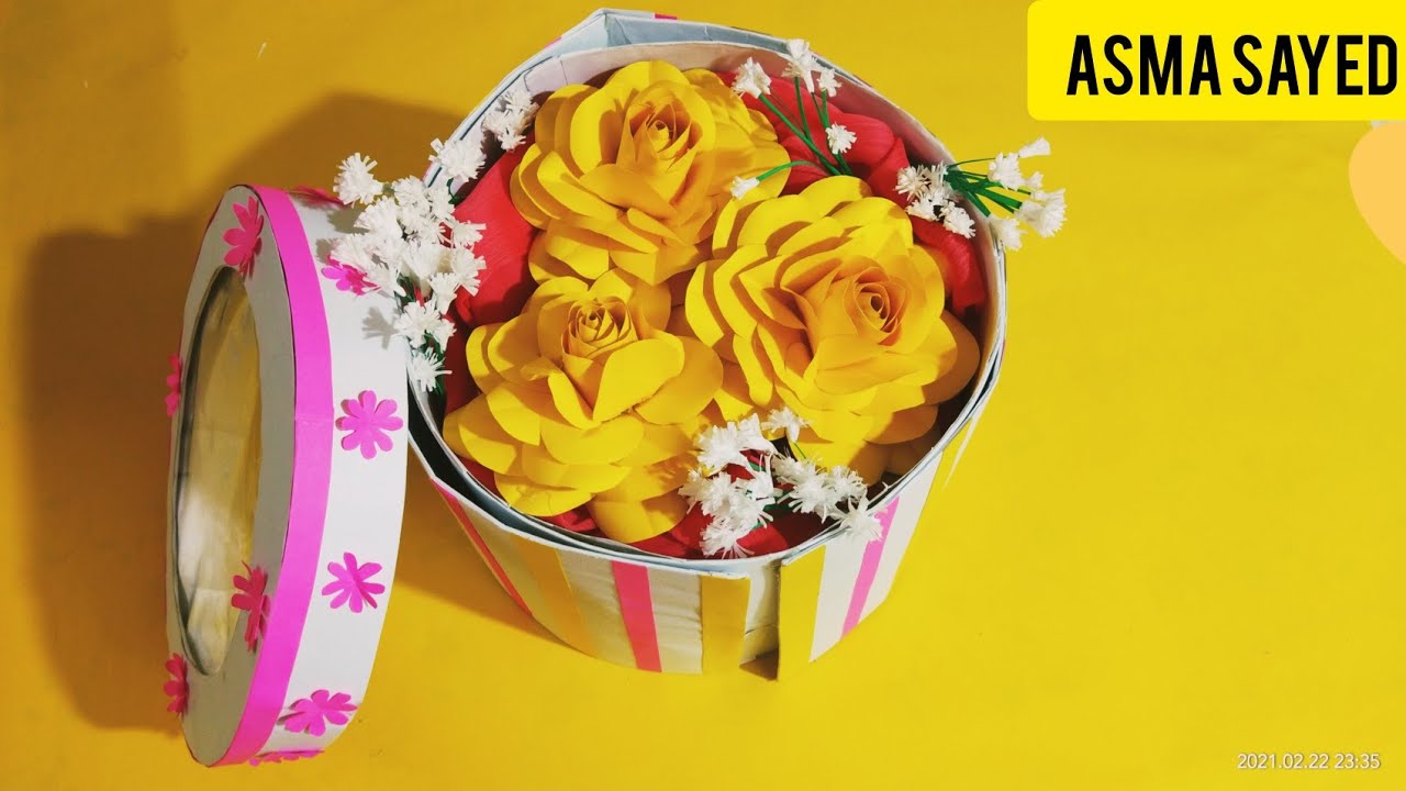 DIY double decker round box - YouTube