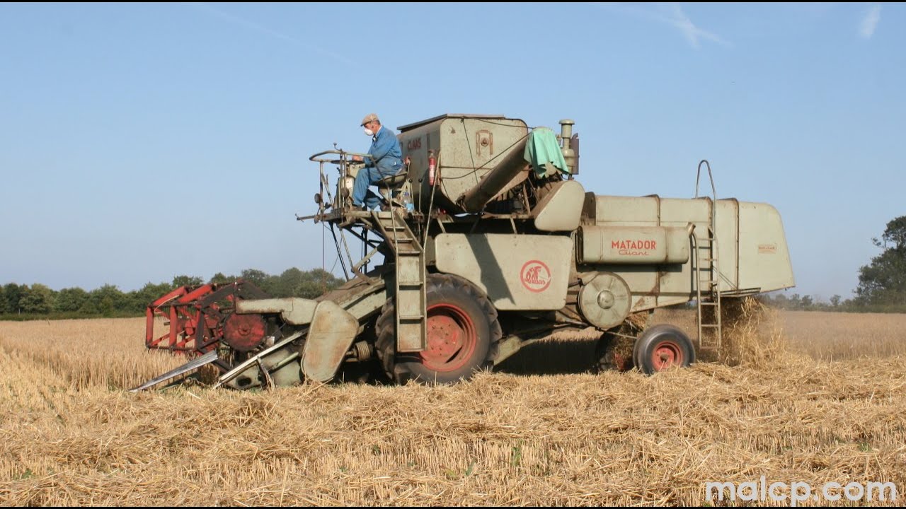 1965 Claas Matador Giant in barley with a MF 362 tractor & Weeks ...
