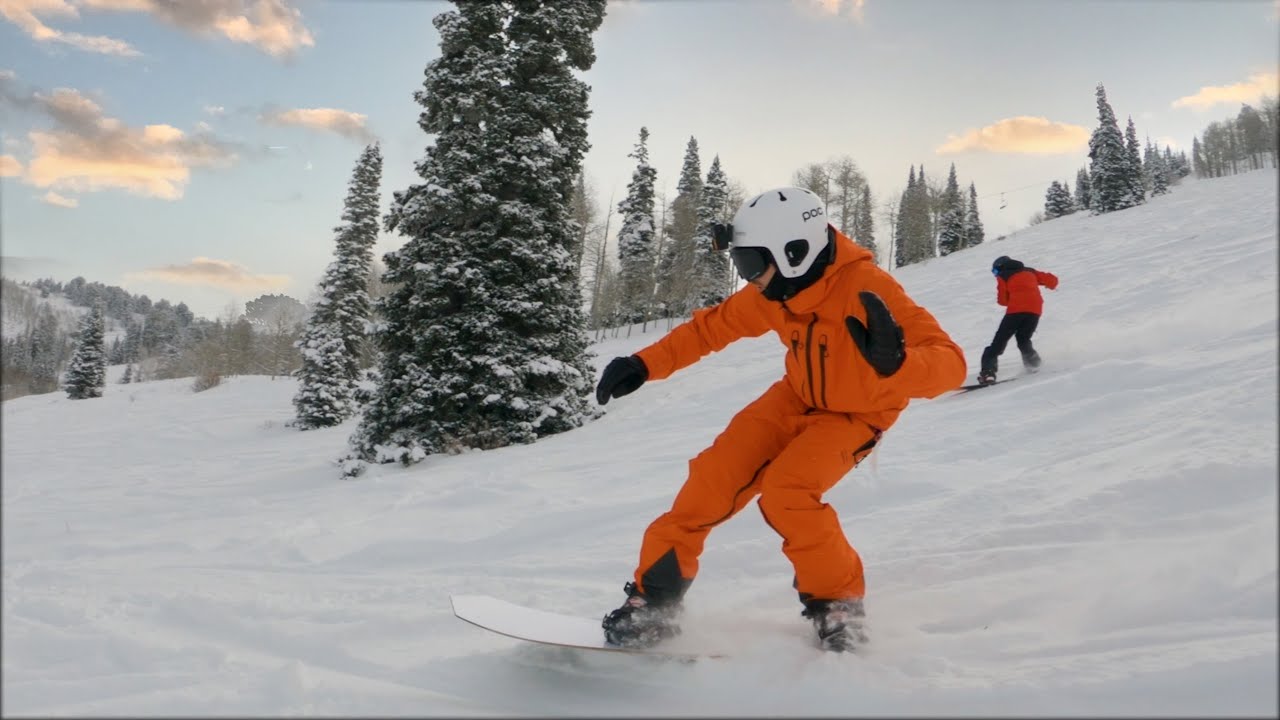 First DEEP POW DAY with Lunar Snowboards !! - YouTube