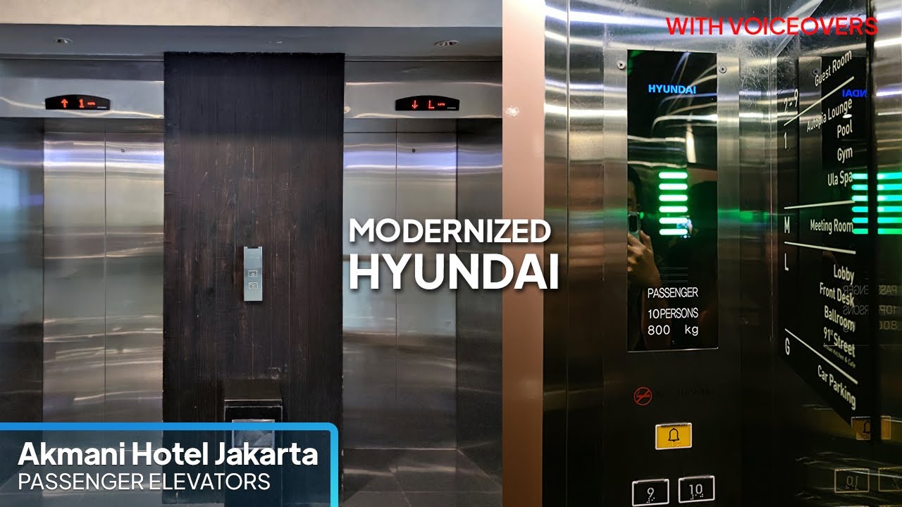 Modernized Hyundai Elevators - Akmani Hotel Jakarta - YouTube