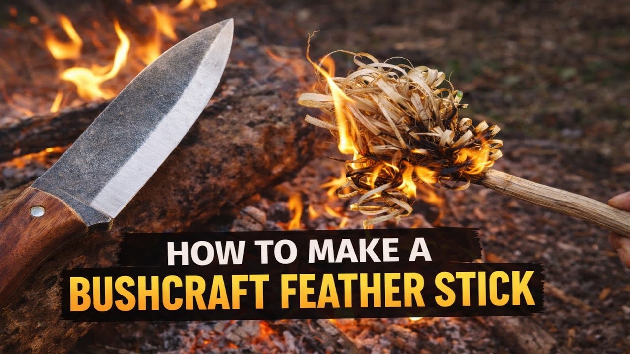 FIRE STARTER a Feather Stick can be a LIFE SAVER! Morakniv Safe Pro ...