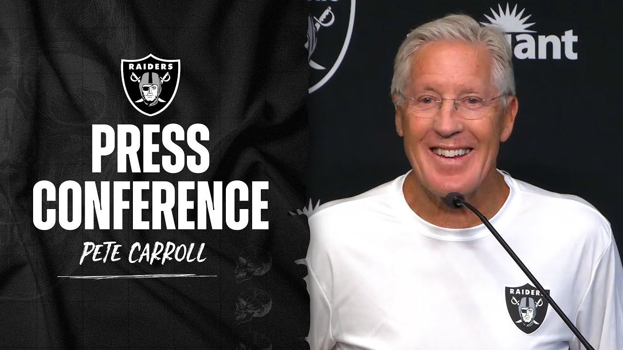 Pete Carroll Presser - 7.22.25 | Raiders | NFL - YouTube
